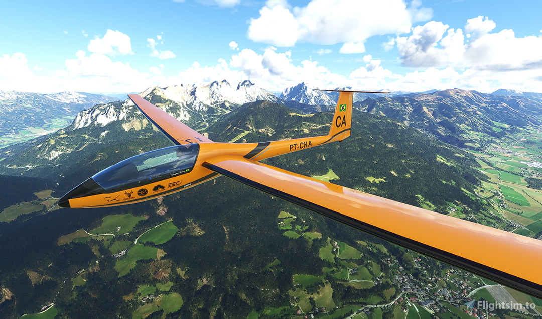 LS4 Livery Catrapo Orange for Microsoft Flight Simulator | MSFS