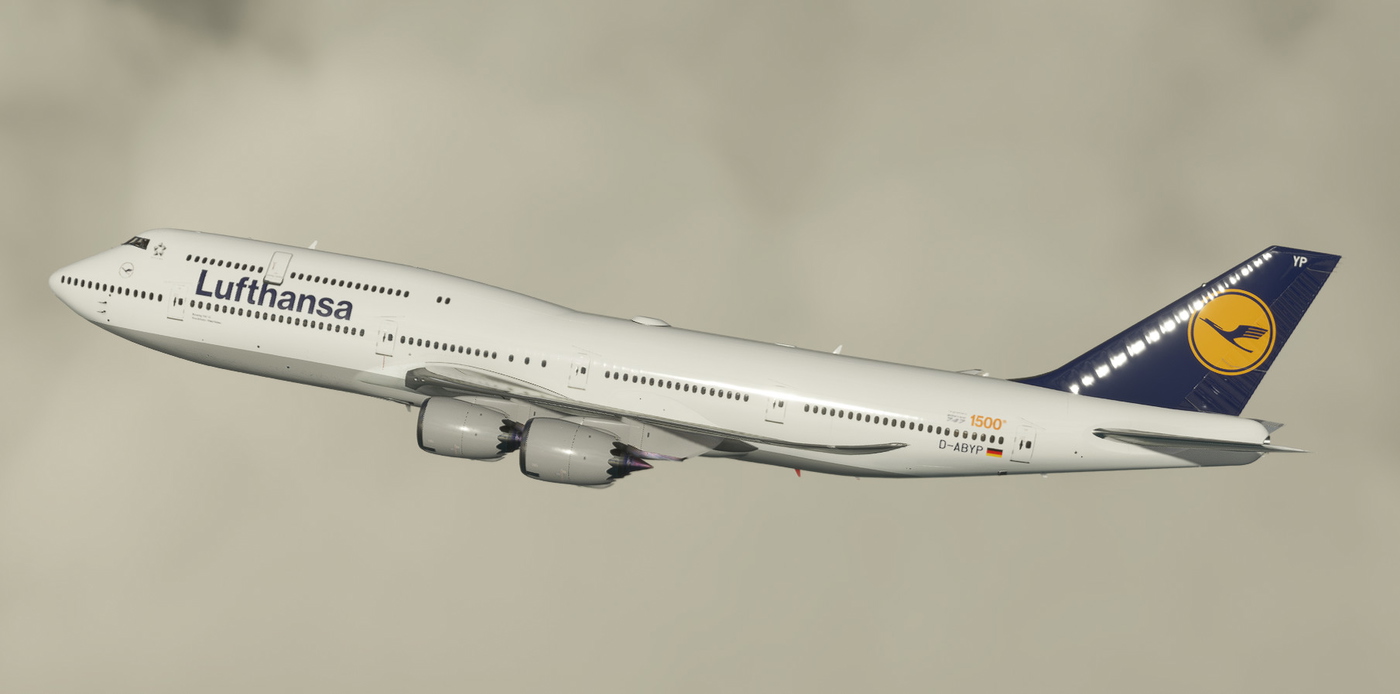 Lufthansa D-ABYP 'Nordrhein-Westfalen' (Old Livery - 1500th 747 ...