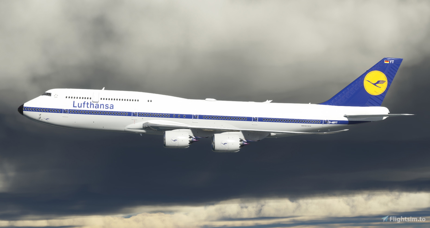 Lufthansa D-ABYT 'Köln' (Retro Livery) | Asobo B747-8i [8K] for Microsoft Flight Simulator | MSFS