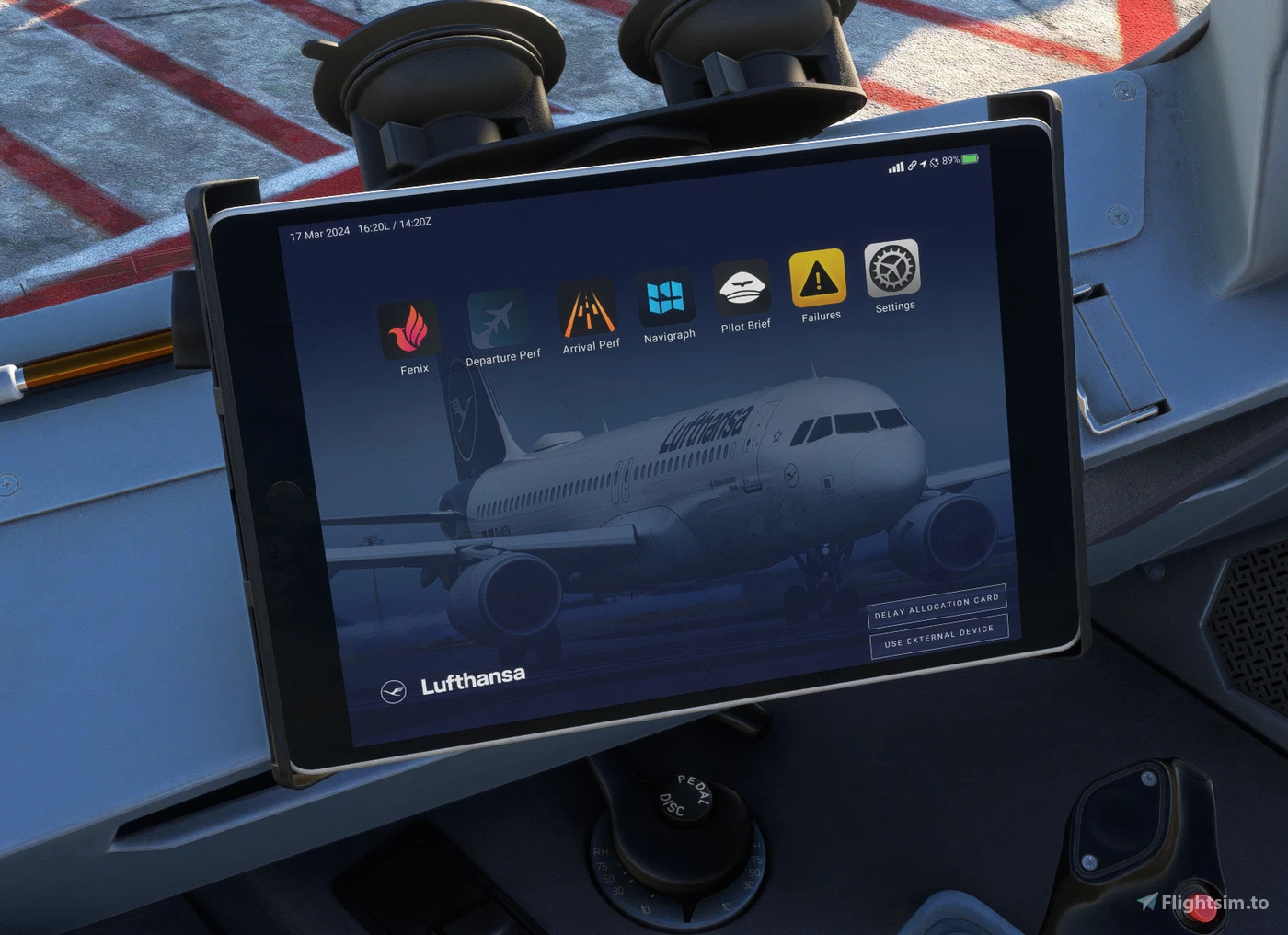 Lufthansa EFB Background - Fenix A320 V2B2 for Microsoft Flight ...