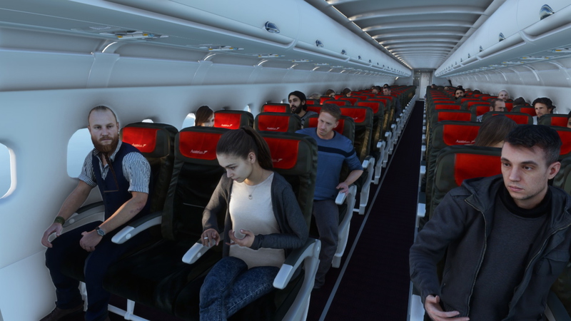 LVFR A320ceo Custom Cabin Megapack for Microsoft Flight Simulator | MSFS