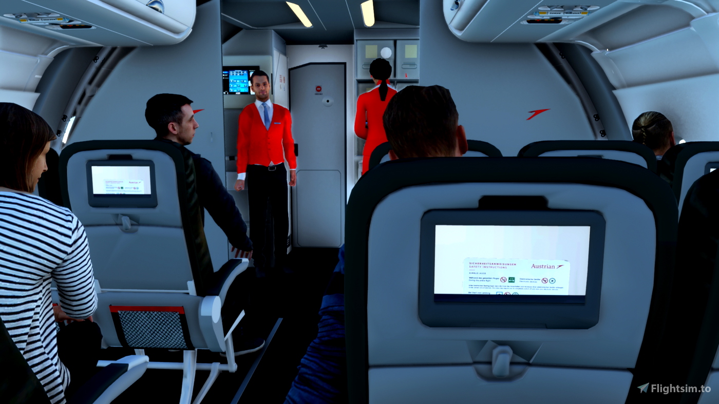 LVFR A320ceo Custom Cabin Megapack for Microsoft Flight Simulator | MSFS