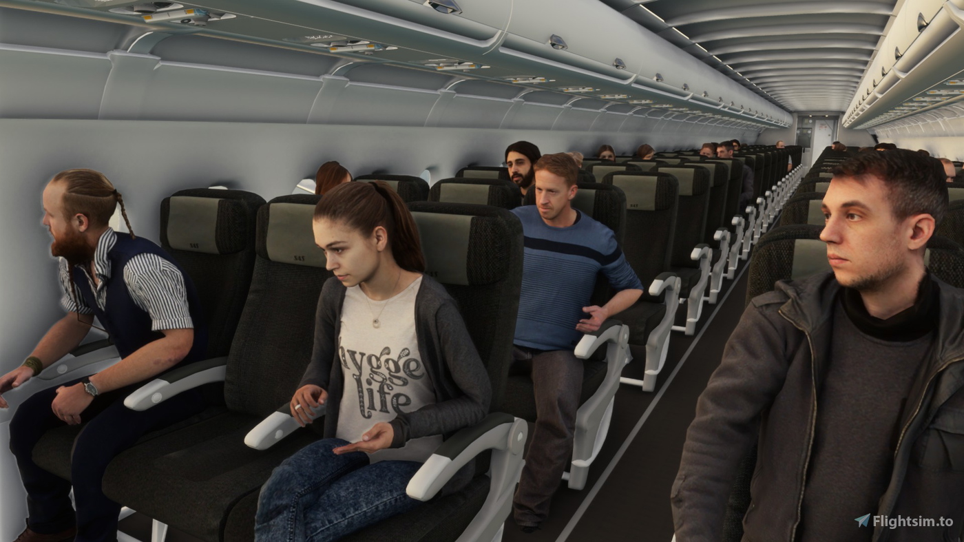 LVFR A320ceo Custom Cabin Megapack for Microsoft Flight Simulator | MSFS