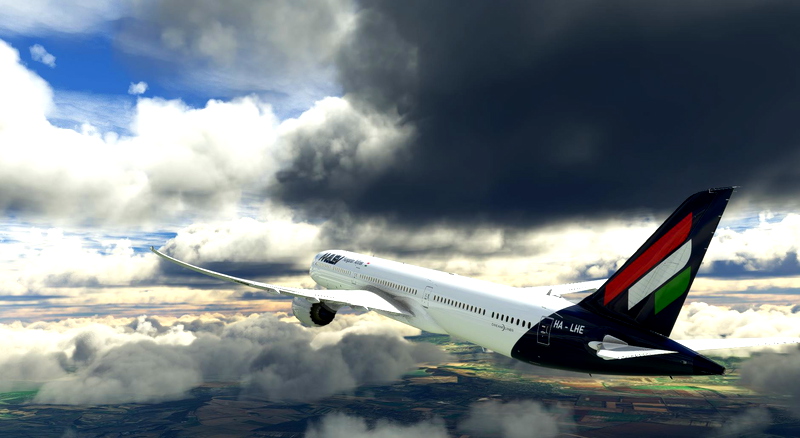 MALEV Hungarian Airlines livery for Asobo 787-10 pour Microsoft Flight Simulator | MSFS