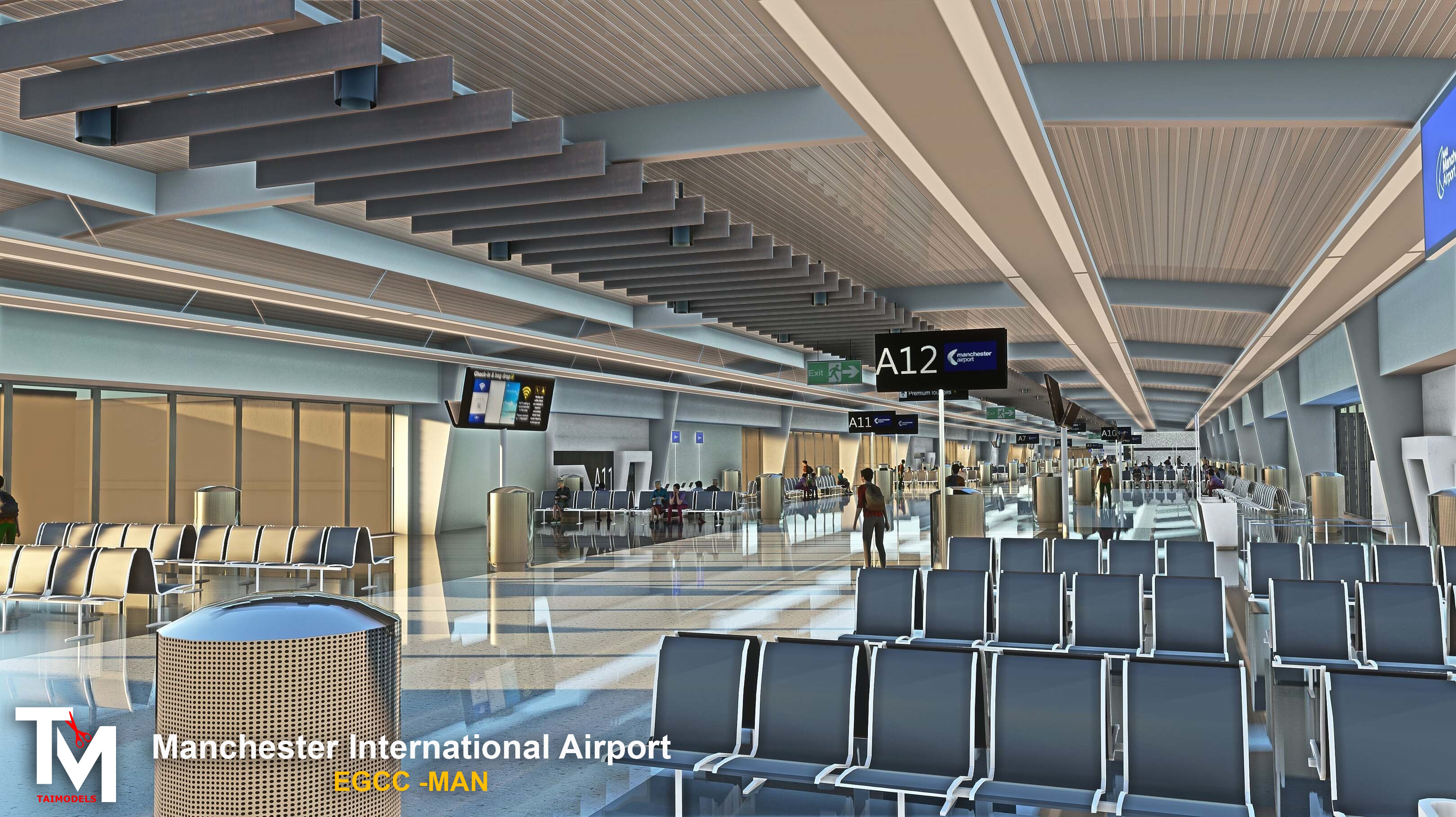 TAIMODELS - EGCC - Manchester Intl. Airport for Microsoft Flight ...