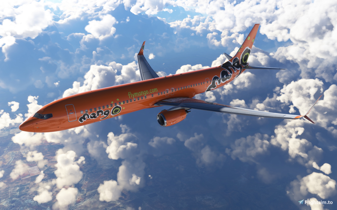Mango Airlines Boeing 737-900ER PMDG SSW ZS-SKQ Fictional LIvery for ...