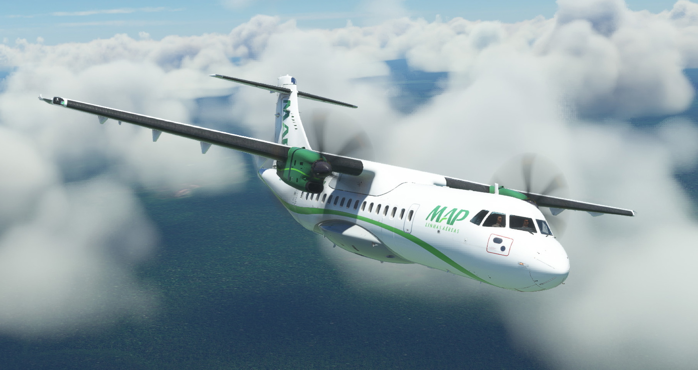 Map Linhas Aéreas | PR-MPO | Asobo ATR42-600 | 8K 对于 Microsoft Flight ...