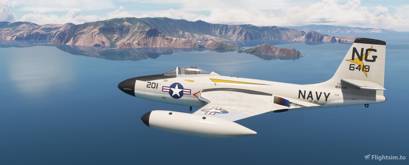 McDonnell F2H-2 Banshee VF-92 for Microsoft Flight Simulator | MSFS