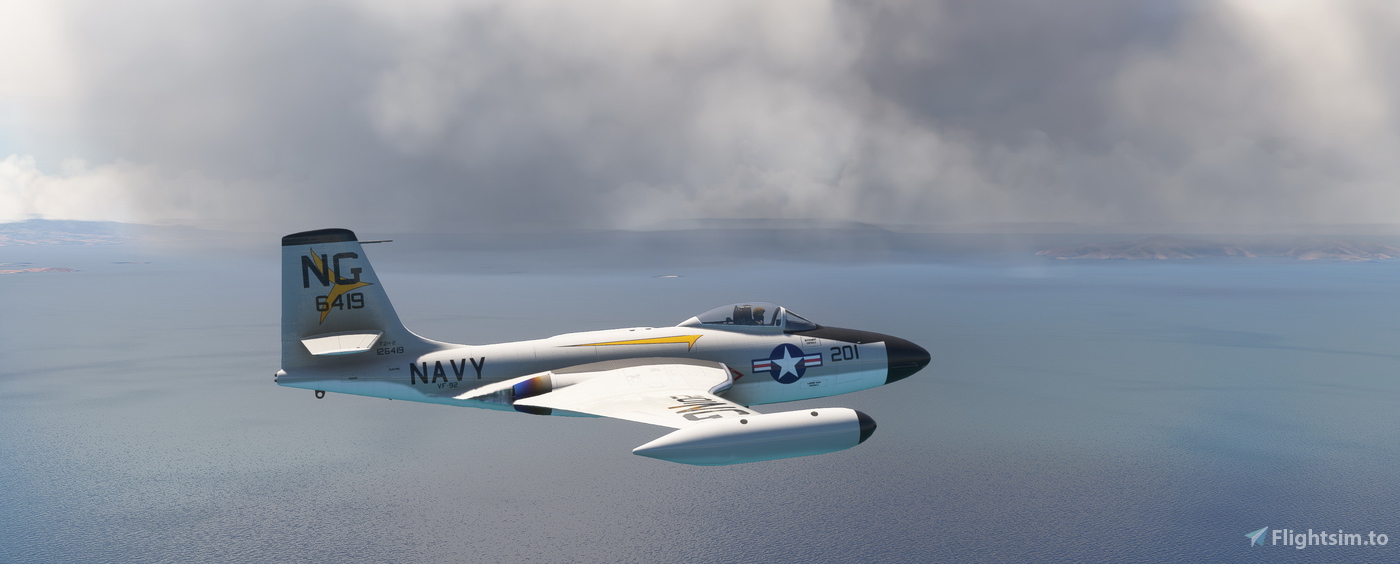 McDonnell F2H-2 Banshee VF-92 for Microsoft Flight Simulator | MSFS