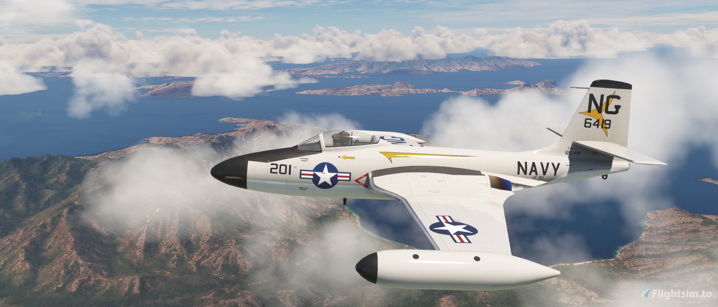 McDonnell F2H-2 Banshee VF-92 for Microsoft Flight Simulator | MSFS
