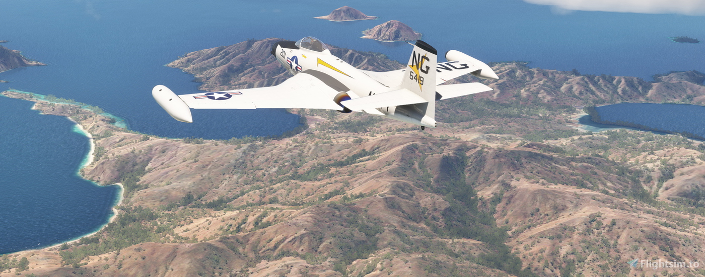 McDonnell F2H-2 Banshee VF-92 for Microsoft Flight Simulator | MSFS