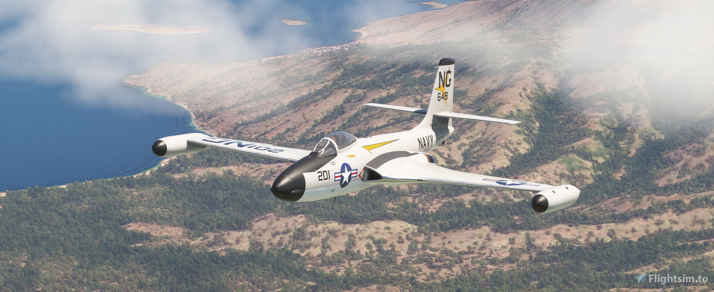 McDonnell F2H-2 Banshee VF-92 for Microsoft Flight Simulator | MSFS