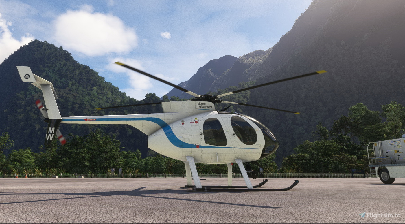 MD 500E ZK-HMW Alpine Helicopters for Microsoft Flight Simulator | MSFS