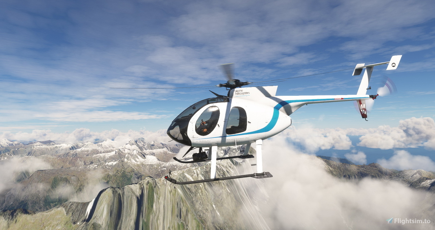 MD 500E ZK-HMW Alpine Helicopters for Microsoft Flight Simulator | MSFS