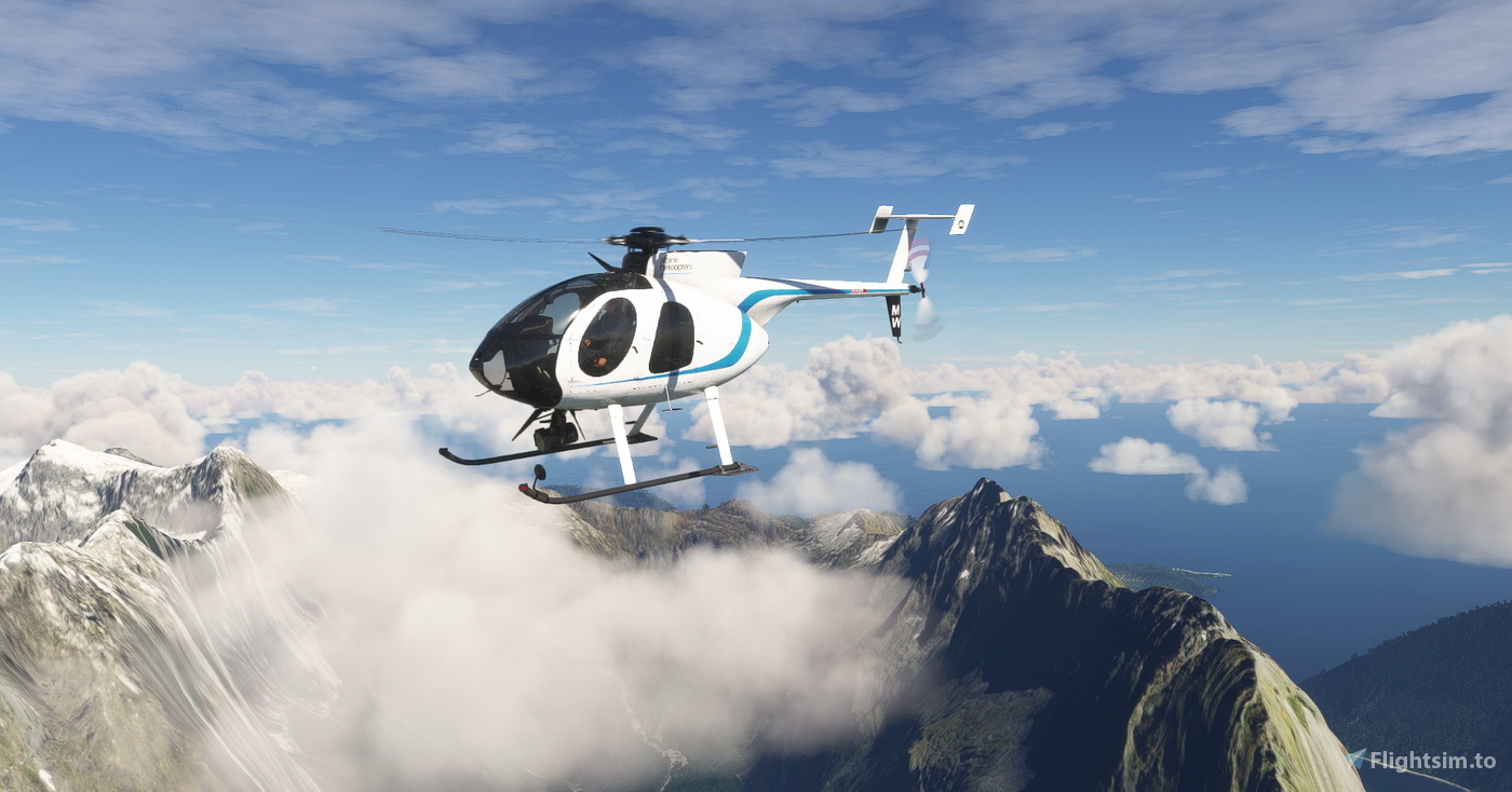 MD 500E ZK-HMW Alpine Helicopters for Microsoft Flight Simulator | MSFS
