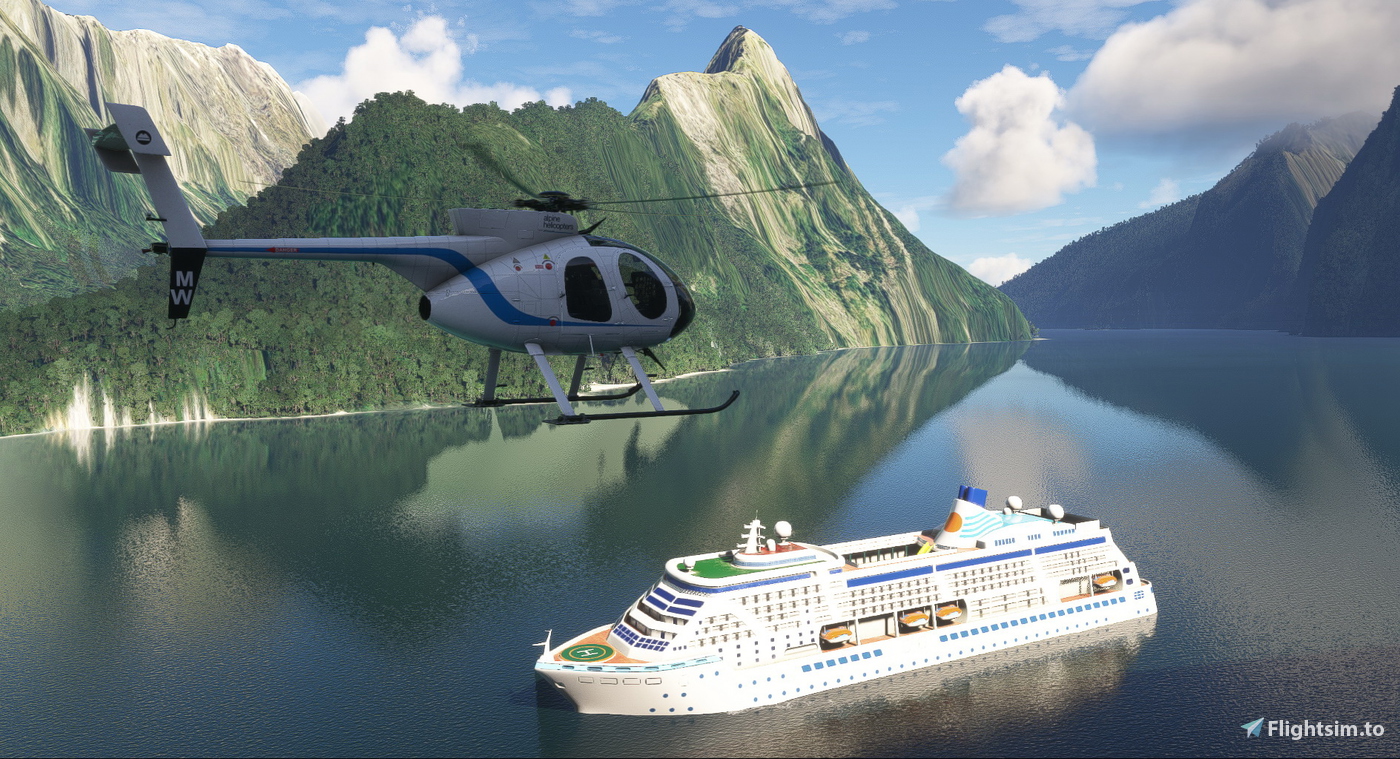 MD 500E ZK-HMW Alpine Helicopters for Microsoft Flight Simulator | MSFS