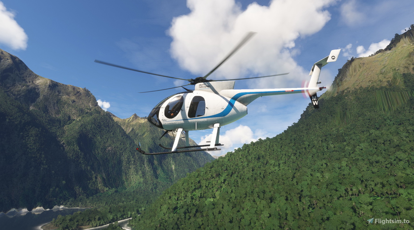 MD 500E ZK-HMW Alpine Helicopters for Microsoft Flight Simulator | MSFS