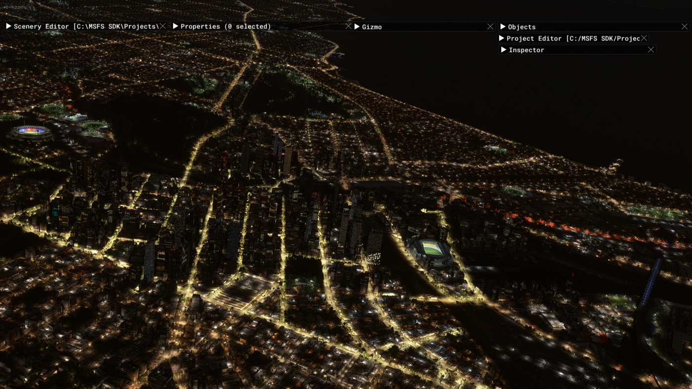 Melbourne downtown night enhancement for Microsoft Flight Simulator | MSFS