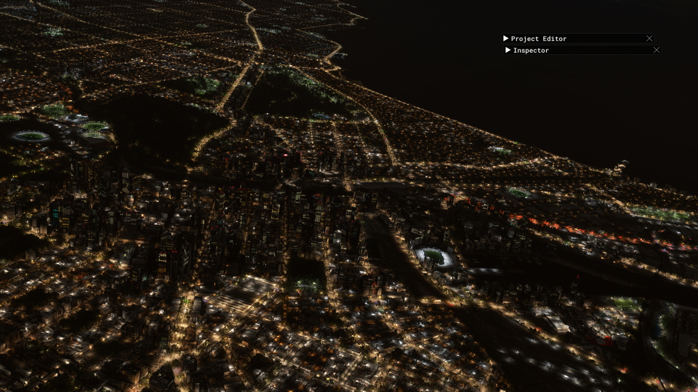 Melbourne downtown night enhancement for Microsoft Flight Simulator | MSFS
