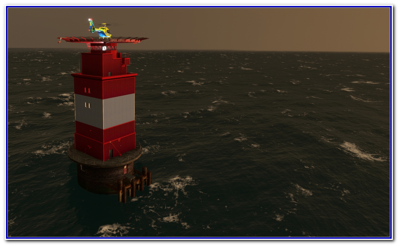 Mellumplate Lighthouse (Helipad) for Microsoft Flight Simulator | MSFS