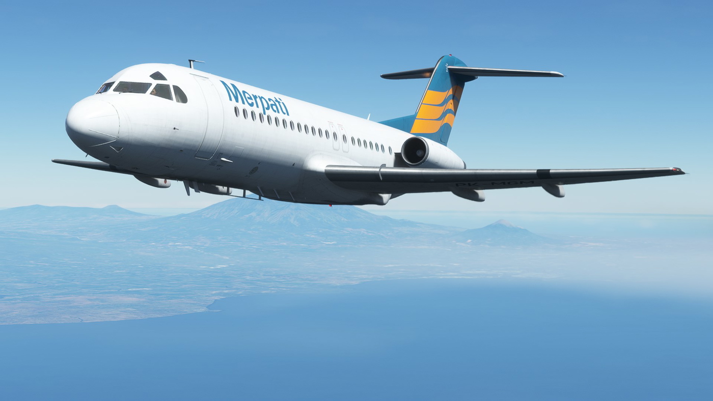 Merpati Nusantara Airways accurate HD livery Fokker 28 PK-MGM for ...