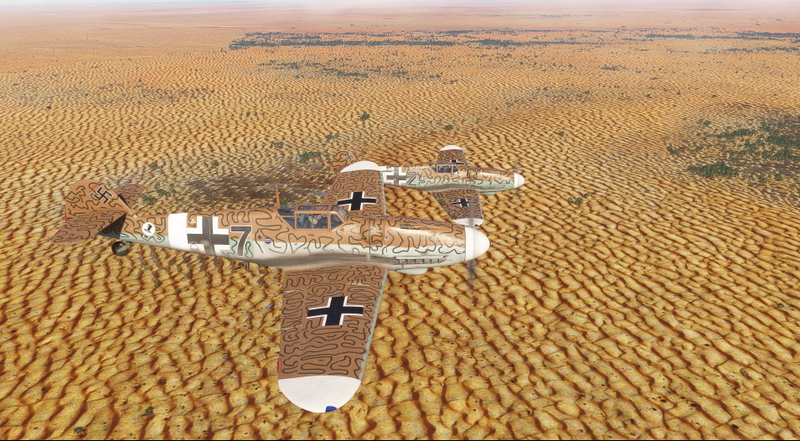 Messerschmitt Bf-109G-2 JG77 Black 7 for Microsoft Flight Simulator | MSFS