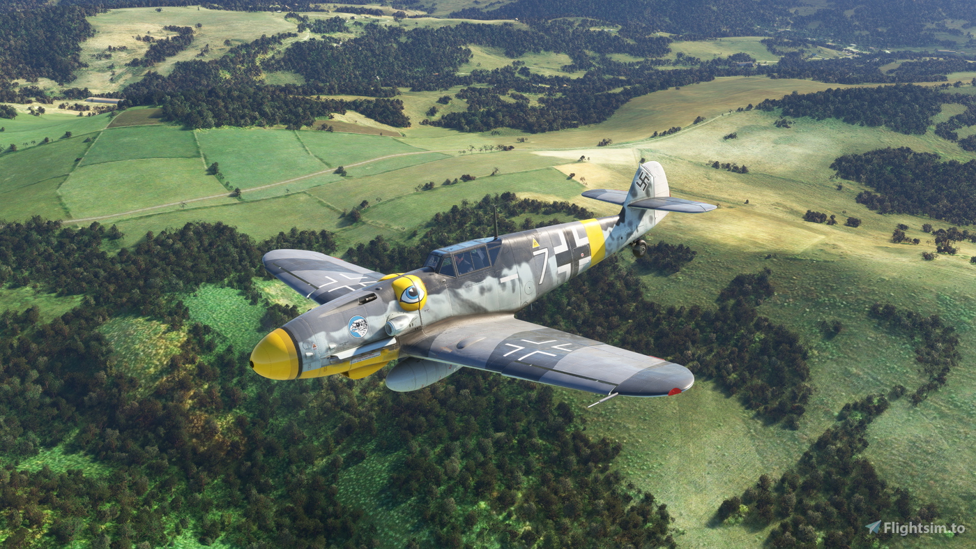 Messerschmitt Bf 109G-6 W.Nr. 163269 "Weiße 7" II./JG 51 for Microsoft ...