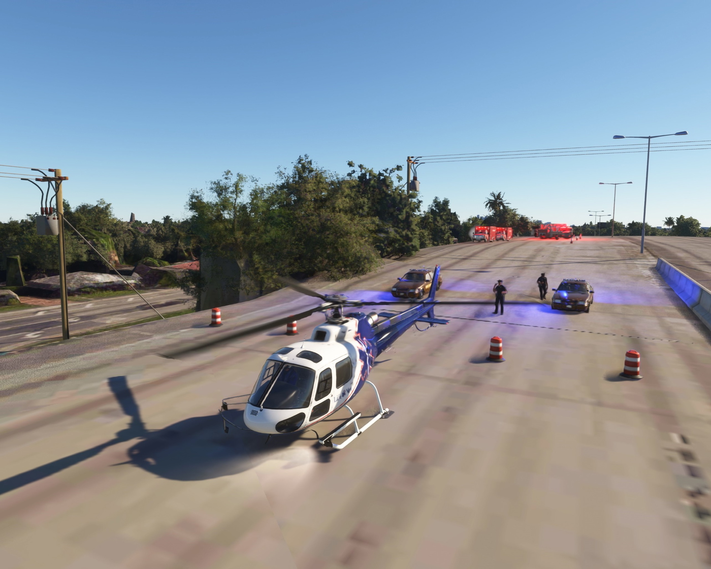 HIGH SPEED PURSUIT ON I-95 MIAMI 对于 Microsoft Flight Simulator | MSFS