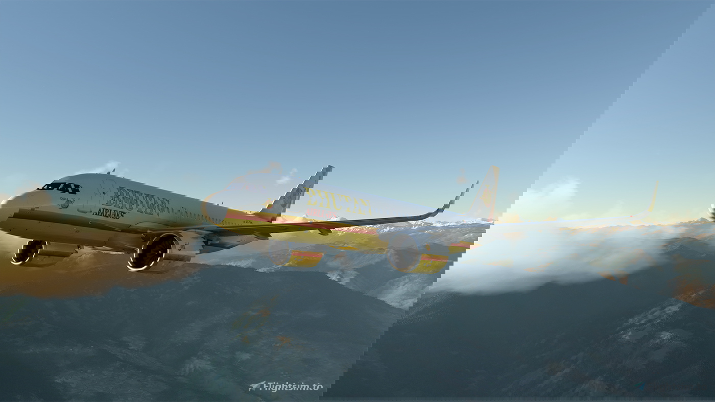 Microsoft - IniBuilds Airbus A320 Neo V2.0 | Bhutan Airlines | A5-DOR | 8K pour Microsoft Flight ...
