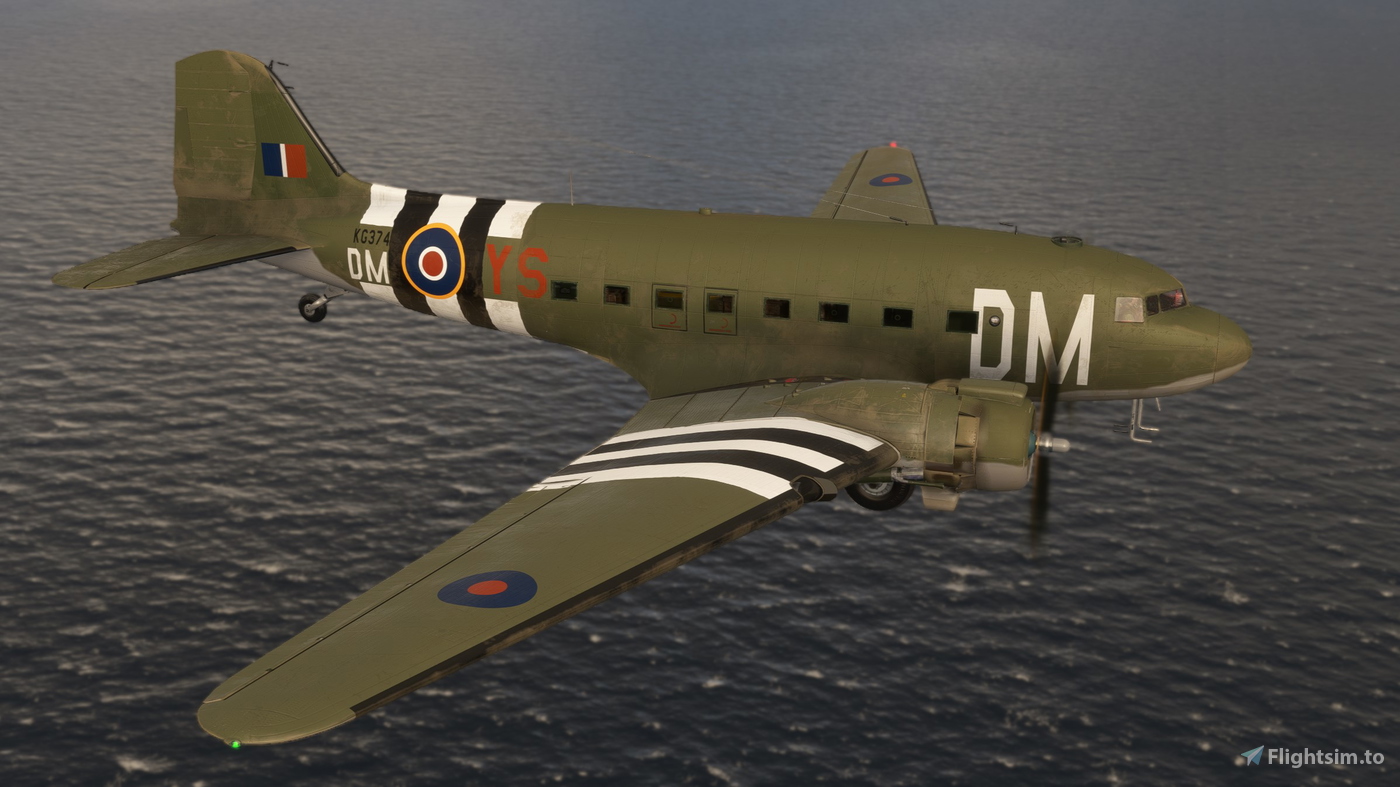 Microsoft / Aeroplane Heaven C-47D - RAF KG374, YS-DM for Microsoft ...