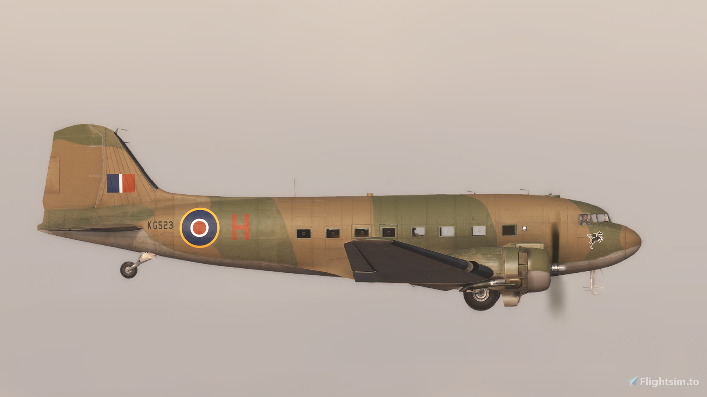 Microsoft / Aeroplane Heaven C-47D - RAF KG523, "H" - 267 Squadron ...