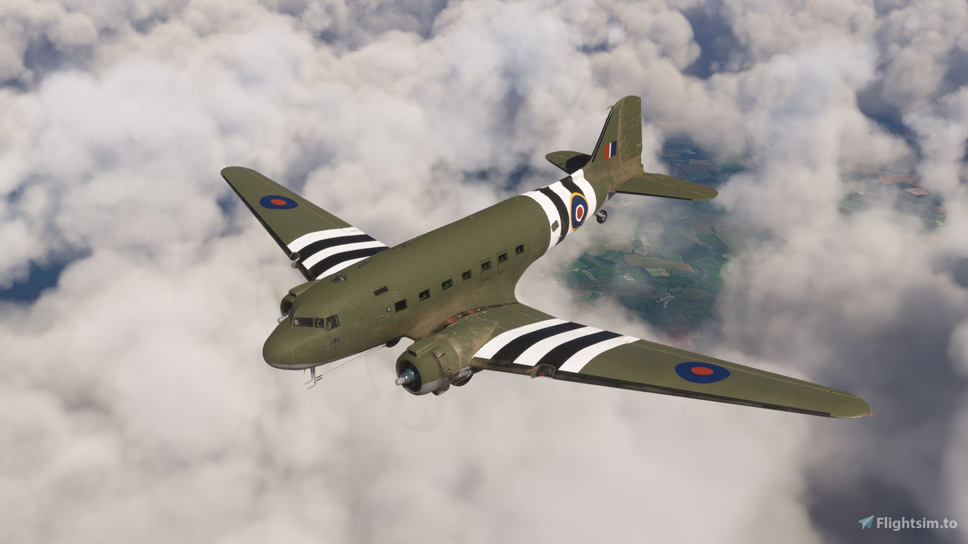 Microsoft / Aeroplane Heaven C-47 Dakota - RAF Markings für Microsoft ...