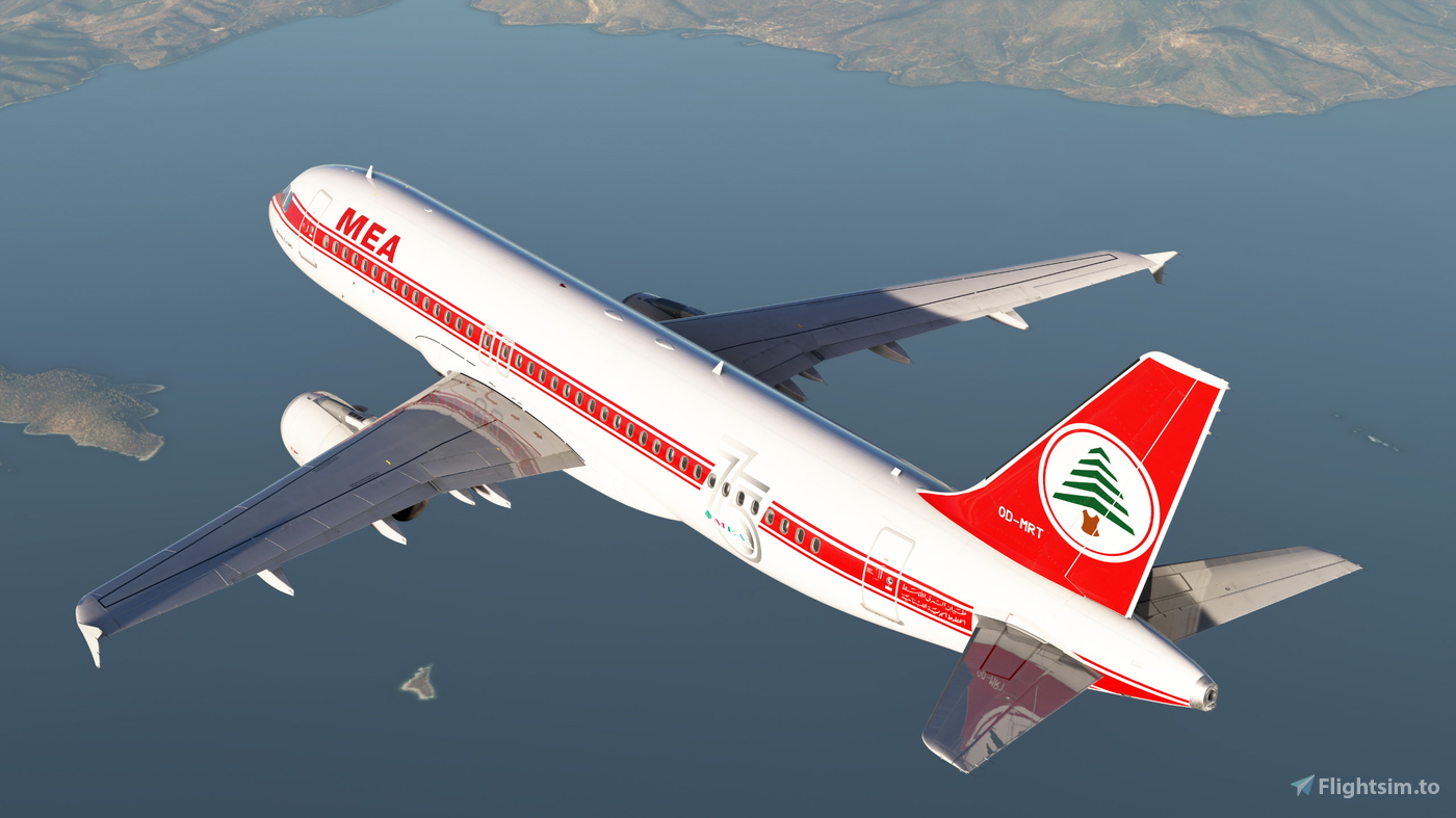 Middle East Airlines MEA 70s Retro OD-MRT 75th Anniversary Fenix A320 ...