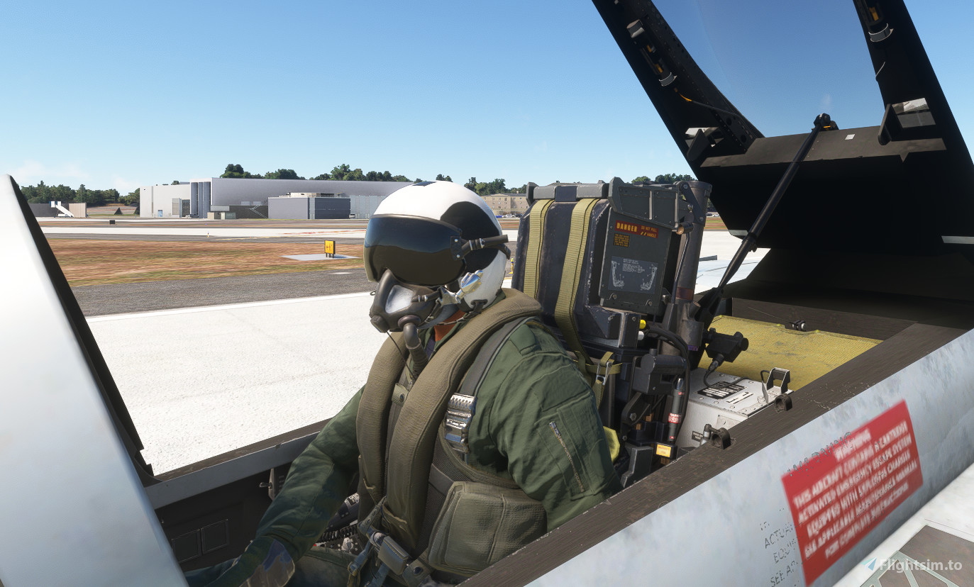 Military Pilot Helmet Mod HGU-68 for Microsoft Flight Simulator | MSFS