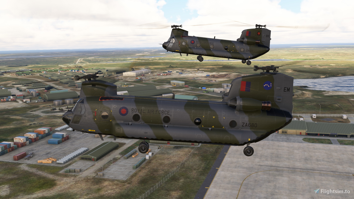 Miltech CH-47D RAF ZA677 & ZA680 7 & 18 SQN for Microsoft Flight ...