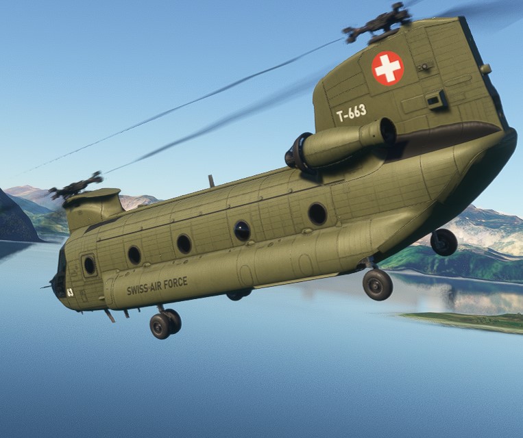 Miltech CH47-D - Swiss Air Force T-663 für Microsoft Flight Simulator ...