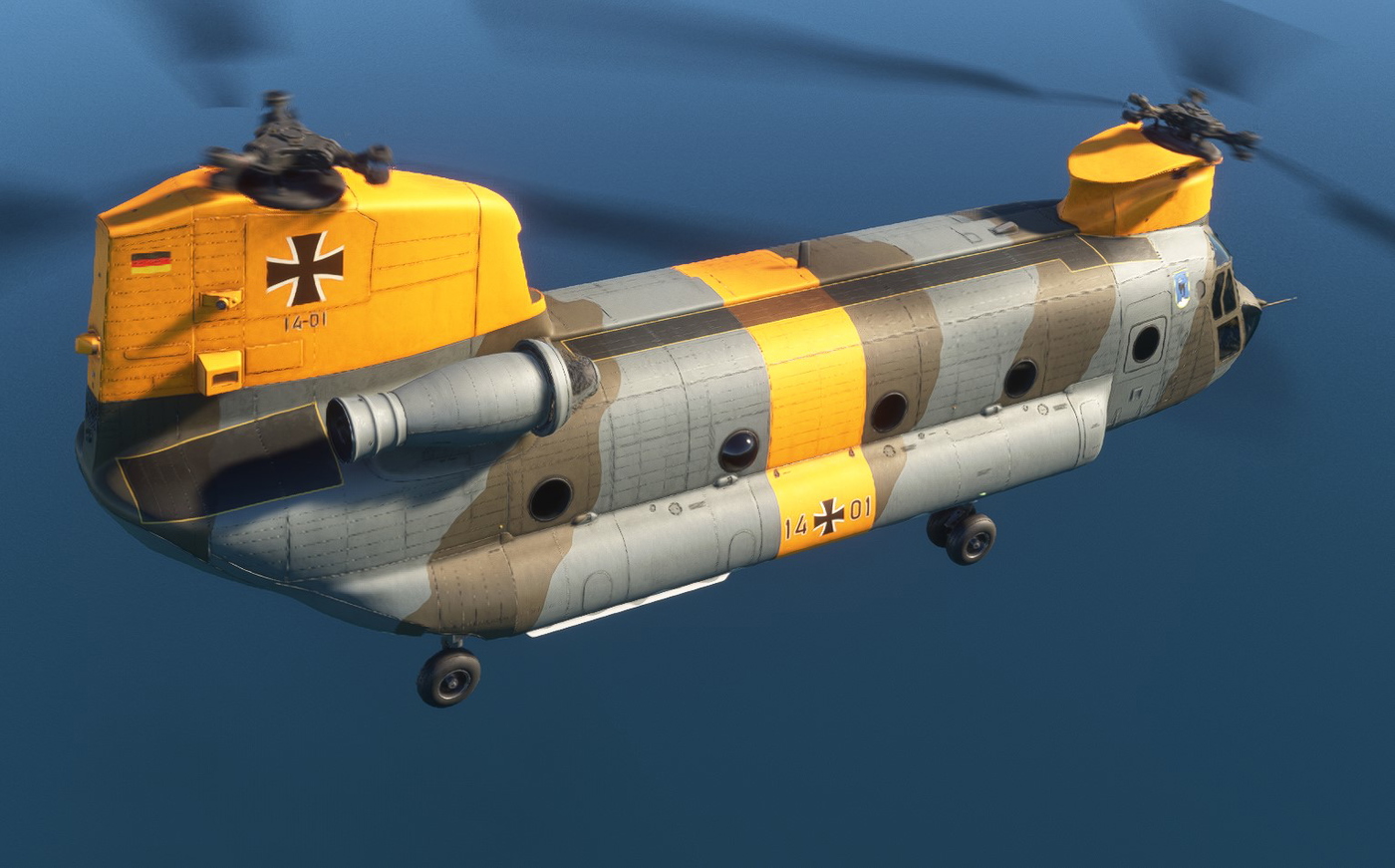 Miltech CH47-D German Luftwaffe 14-01 Camouflage with stripes per ...