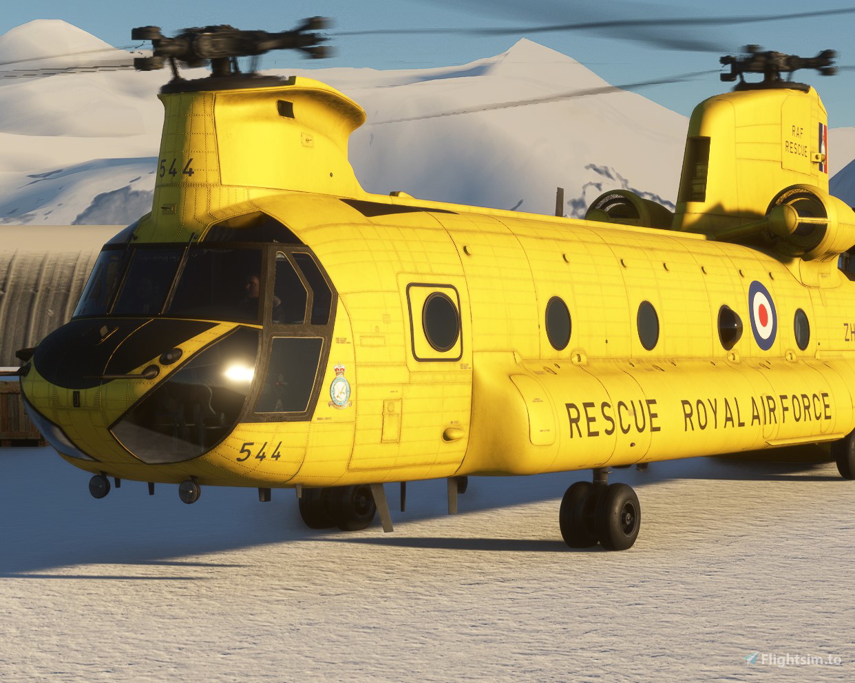 Miltech CH47-D RAF Search and Rescue ZH544 für Microsoft Flight ...