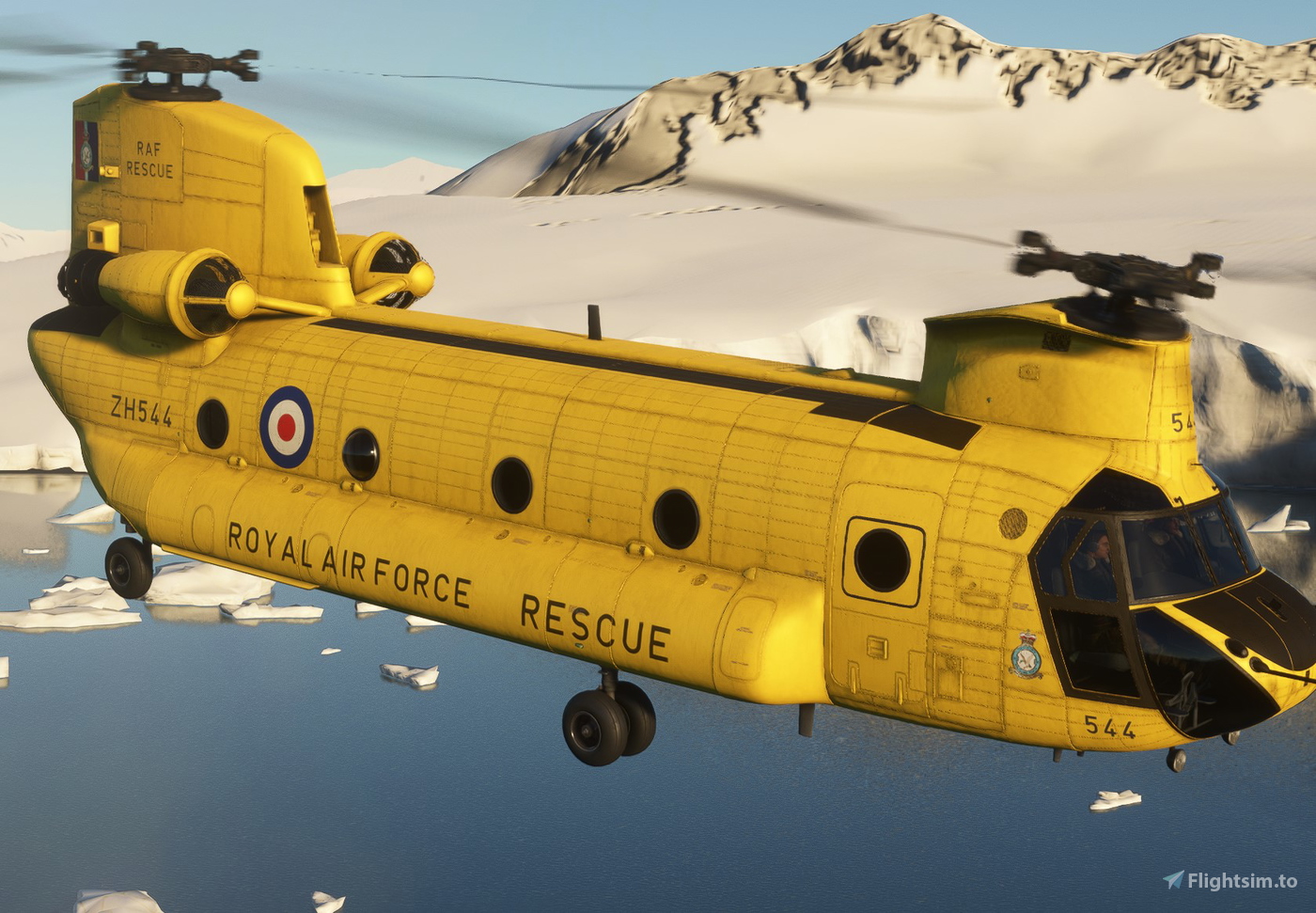 Miltech CH47-D RAF Search and Rescue ZH544 für Microsoft Flight ...