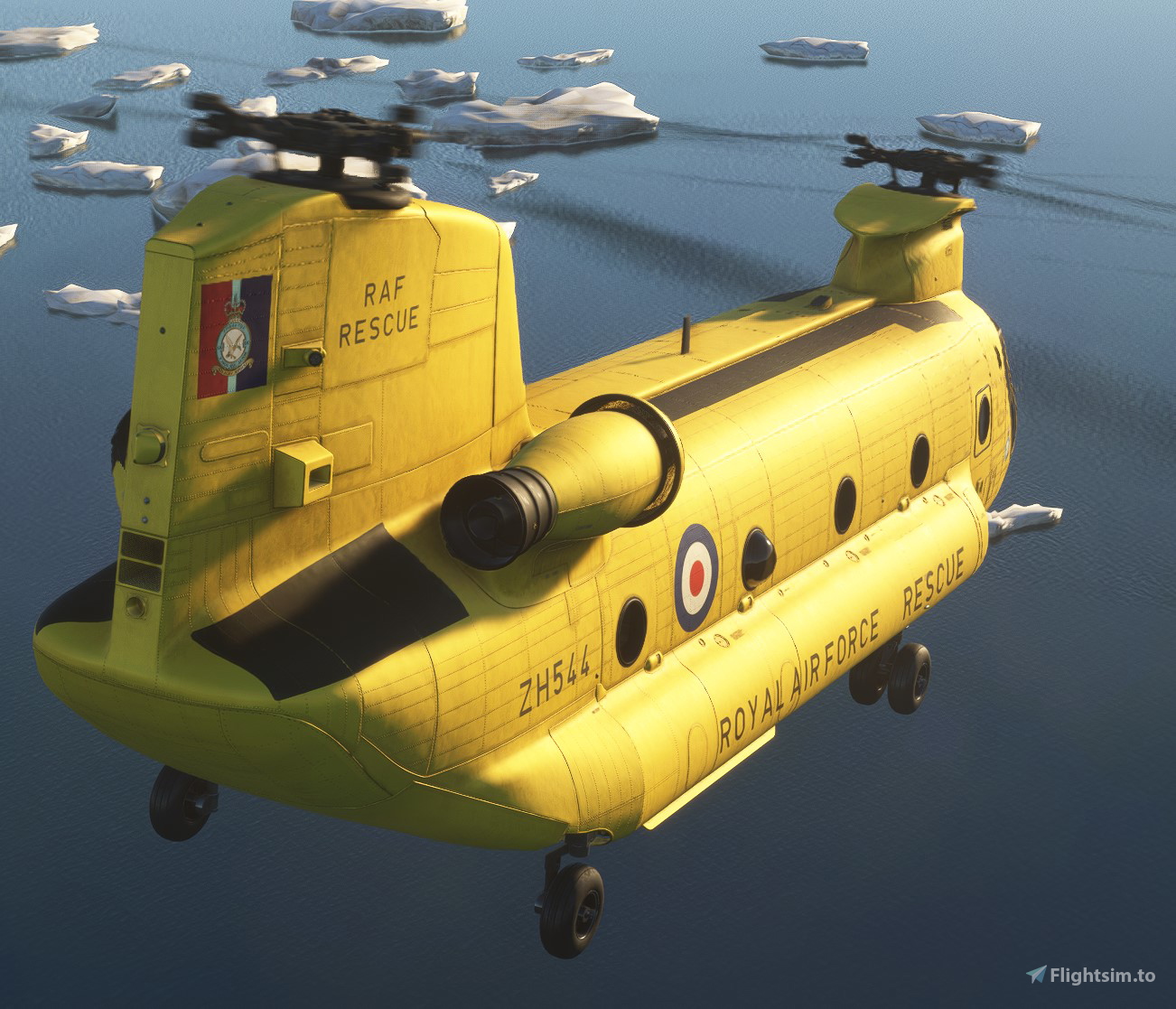 Miltech CH47-D RAF Search and Rescue ZH544 for Microsoft Flight ...