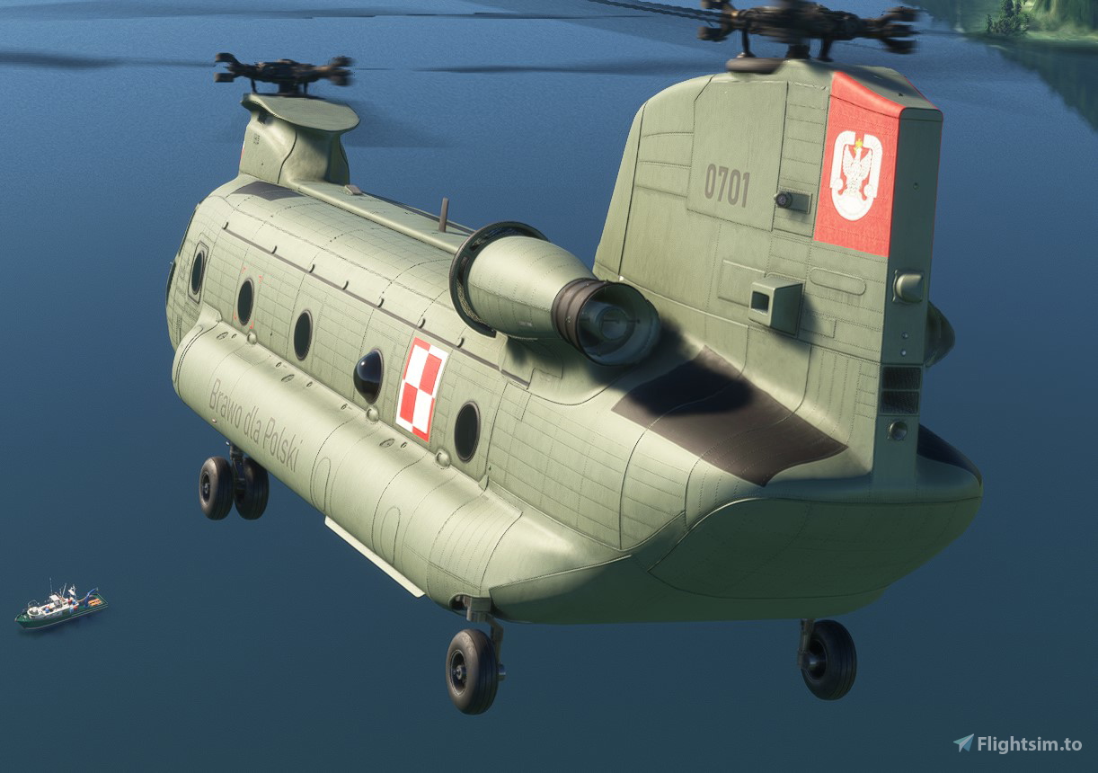 Miltech Chinook CH47D- Polish Air Force 0701 for Microsoft Flight ...