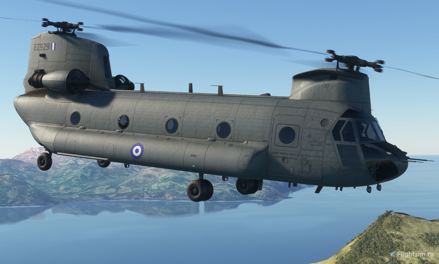 Miltech Chinook CH47D- Hellenic Army ΕΣ929 for Microsoft Flight ...