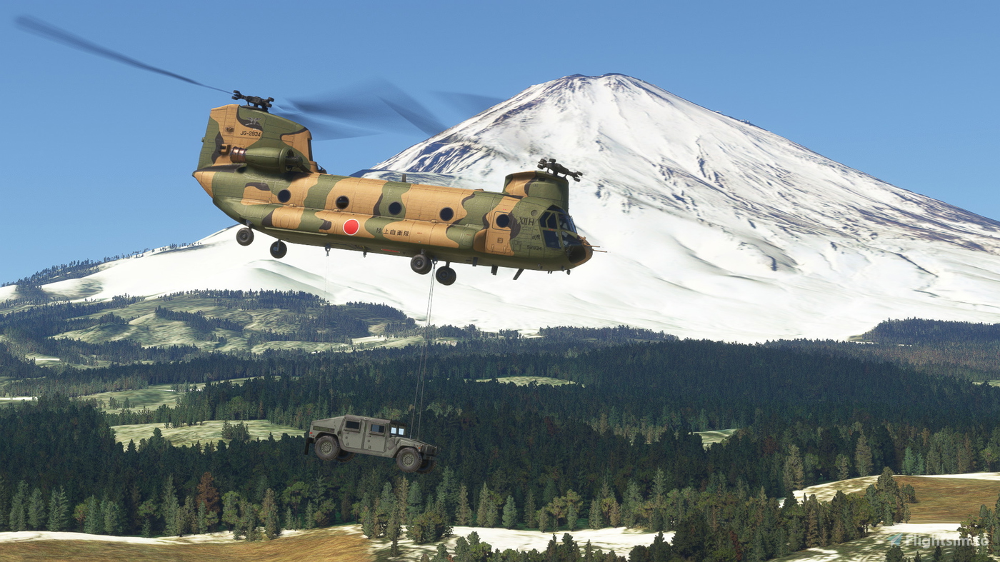 Miltech Simulations CH-47J | JGSDF 12th Helicopter Unit 2nd Squadron ...