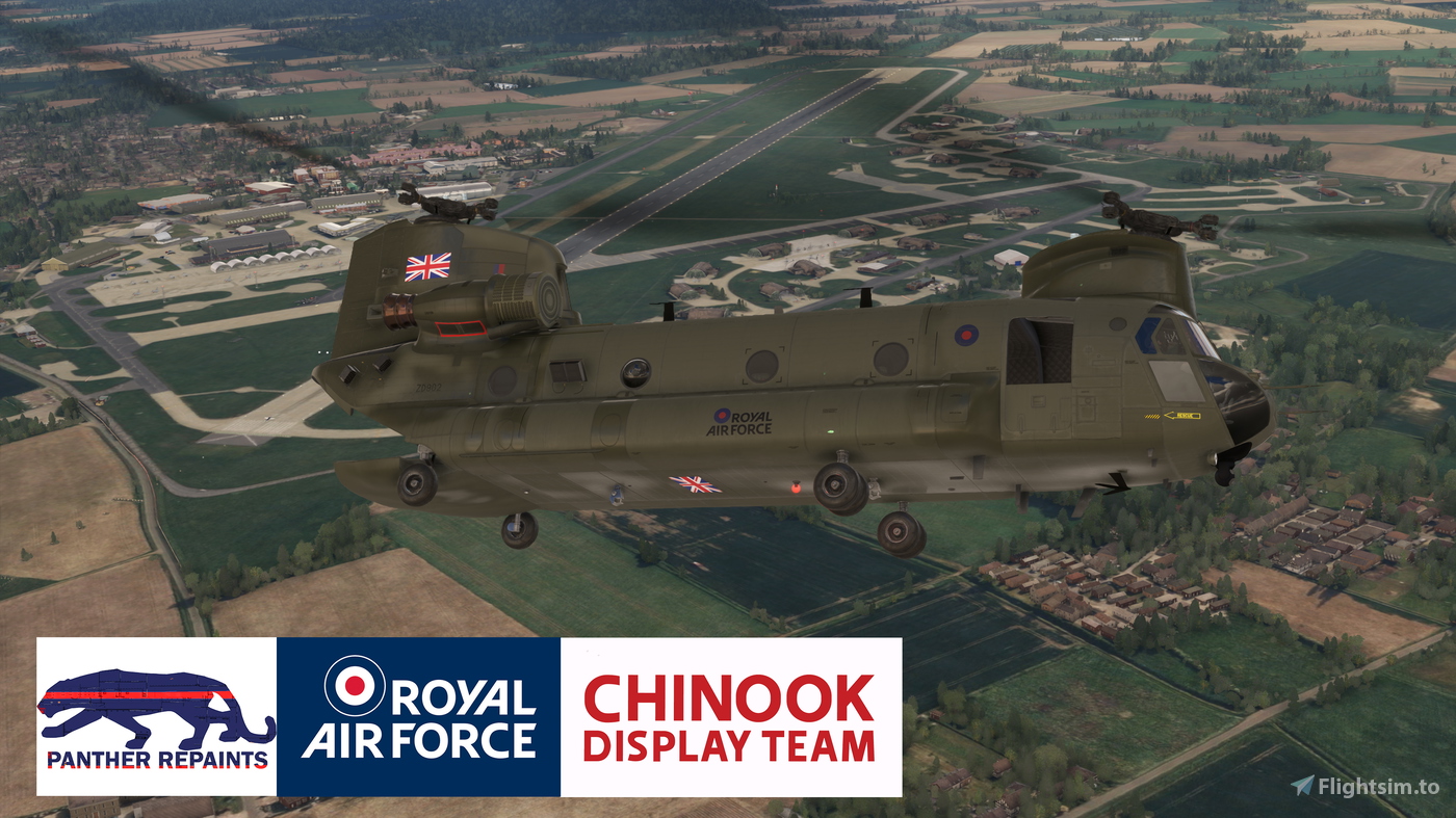 MiltechSimulations_CH47D_RAF ZH902, Display 2024 for Microsoft Flight ...