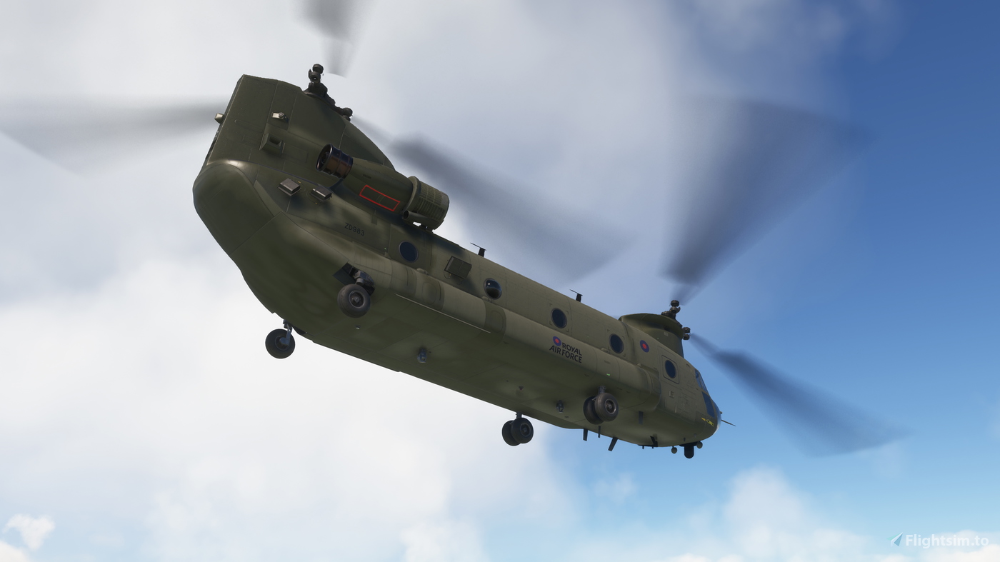 MiltechSimulations_CH47D_RAF ZD983, Display 2023 for Microsoft Flight ...
