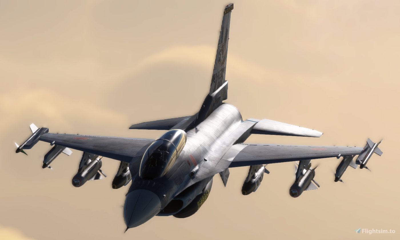Mitsubishi F2 Pack (SC Designs F16) for Microsoft Flight Simulator | MSFS