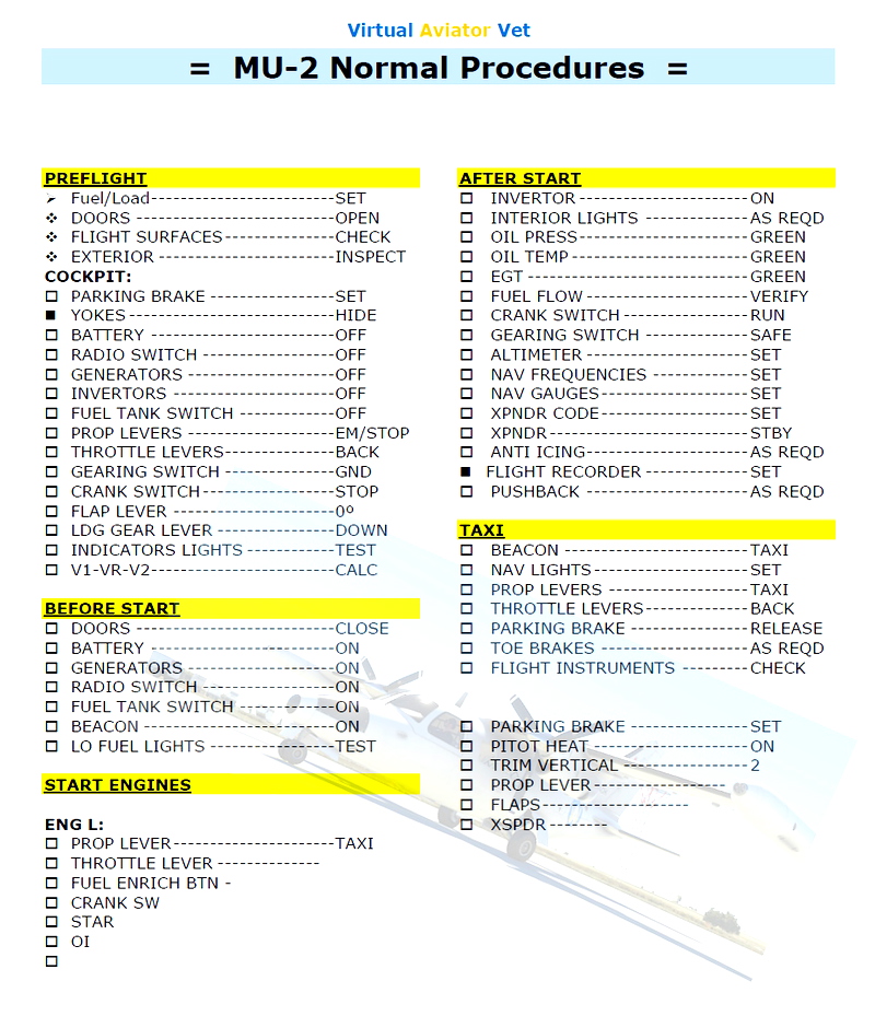 Checklists for Microsoft Flight Simulator | MSFS | Flightsim.to
