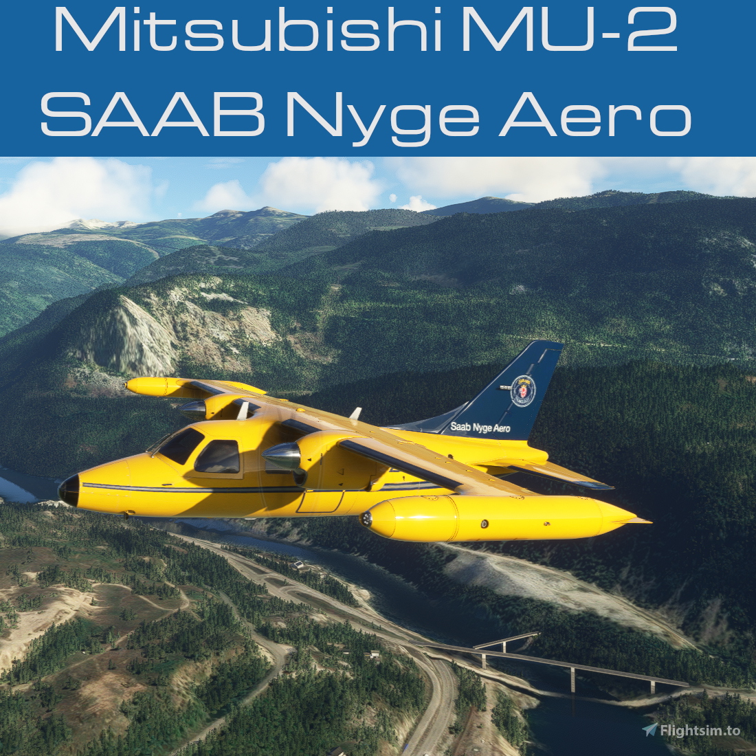 Mitsubishi MU-2 SAAB for Microsoft Flight Simulator | MSFS