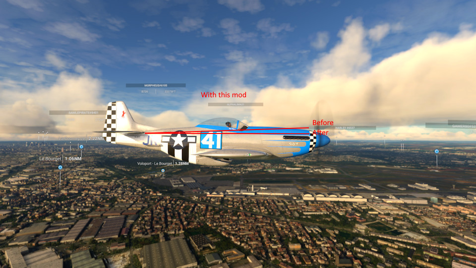 Modified flight model for Asobo P-51D Goldfinger and Lady B for ...