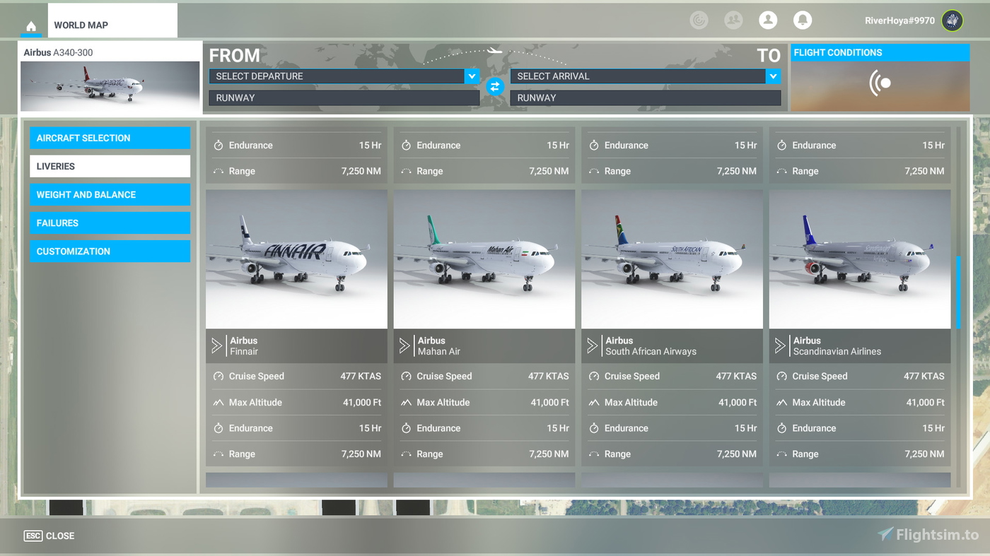 Modify A340 Liveries for Microsoft Flight Simulator | MSFS